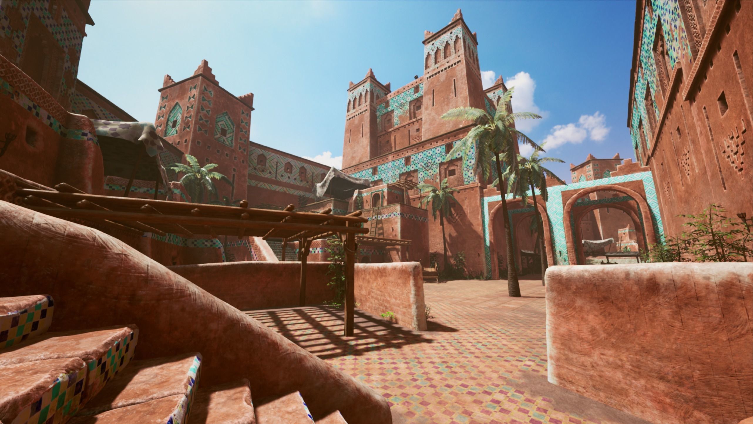 3D model Middle Eastern Kasbah Fortress - Unreal Engine VR / AR / low ...