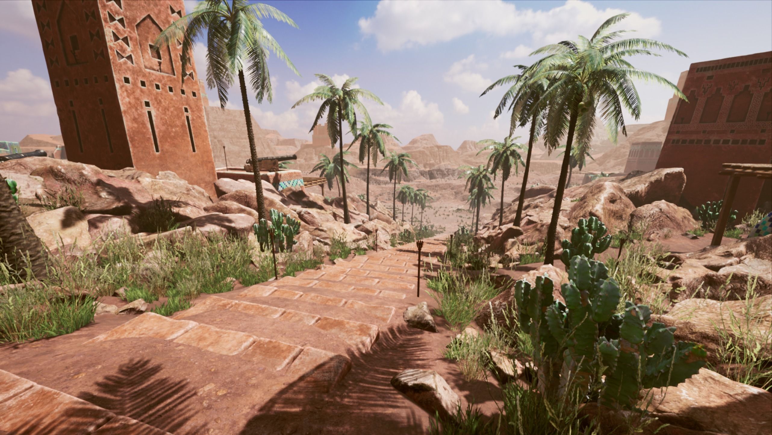 3D model Middle Eastern Kasbah Fortress - Unreal Engine VR / AR / low ...