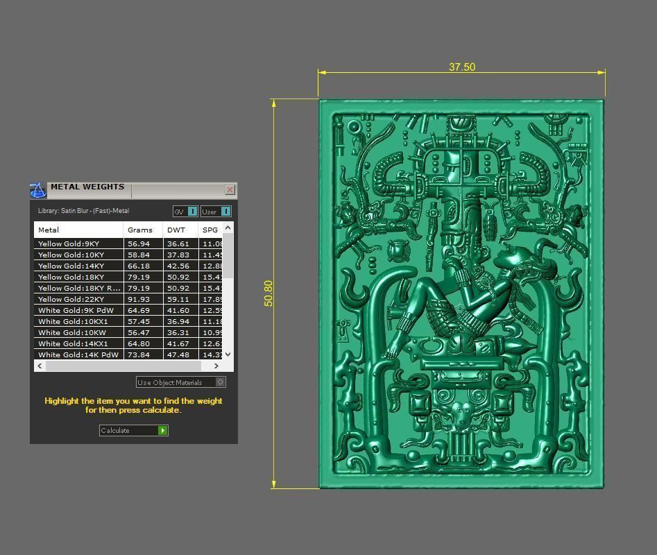 History aztec mayan sarcophagus of king Kinich 3D model 3D printable ...