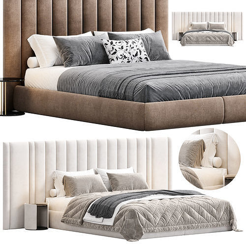 Symmetry Bed By Wallandwall 3D model | CGTrader