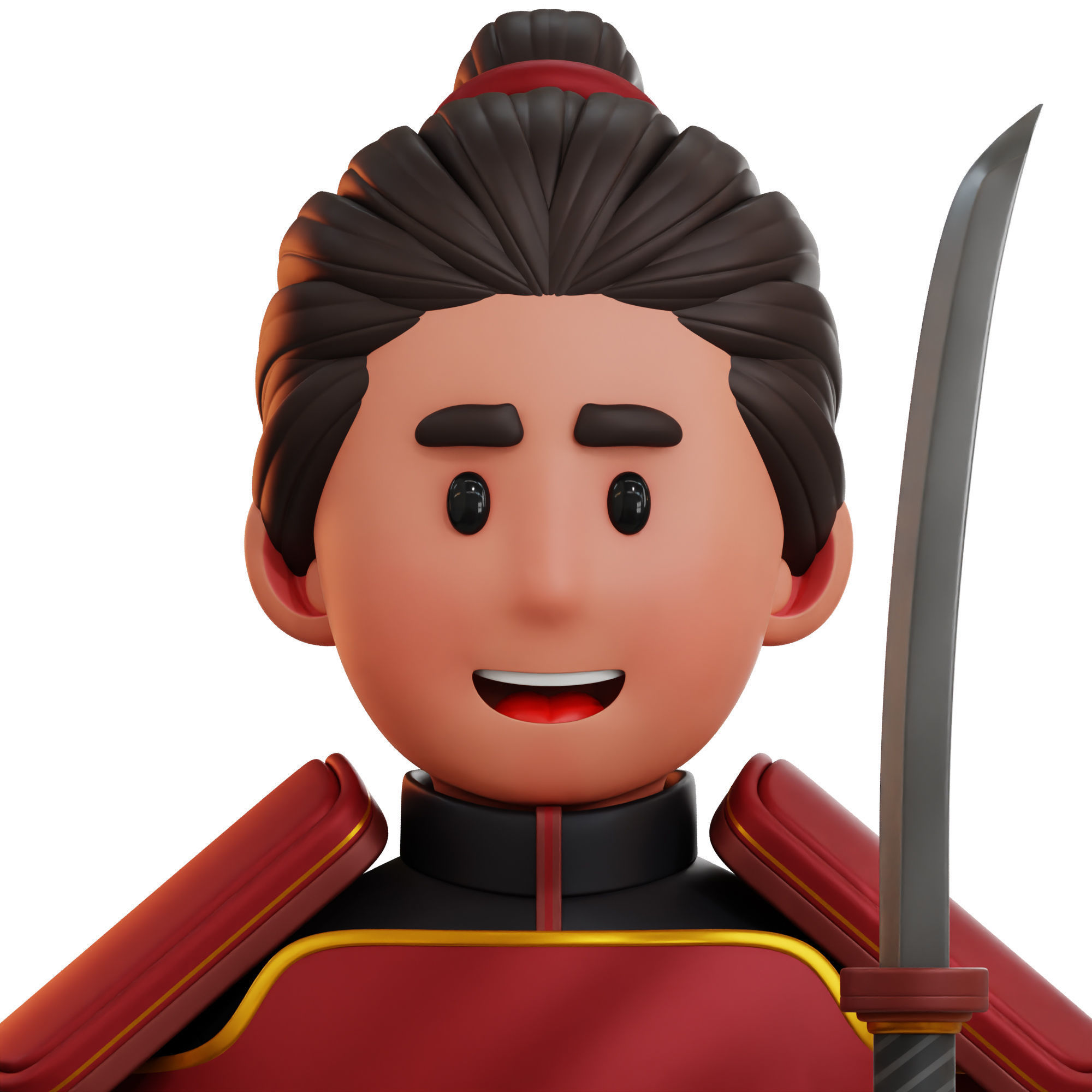3D model Samurai Avatar 3D Icon VR / AR / low-poly | CGTrader