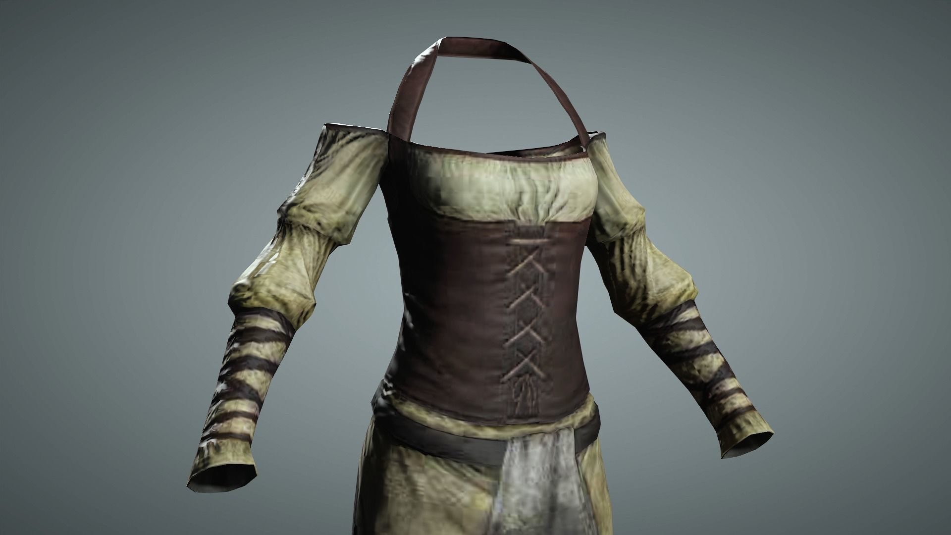3D model Medieval Low Class Female Dress 01 VR / AR / low-poly | CGTrader
