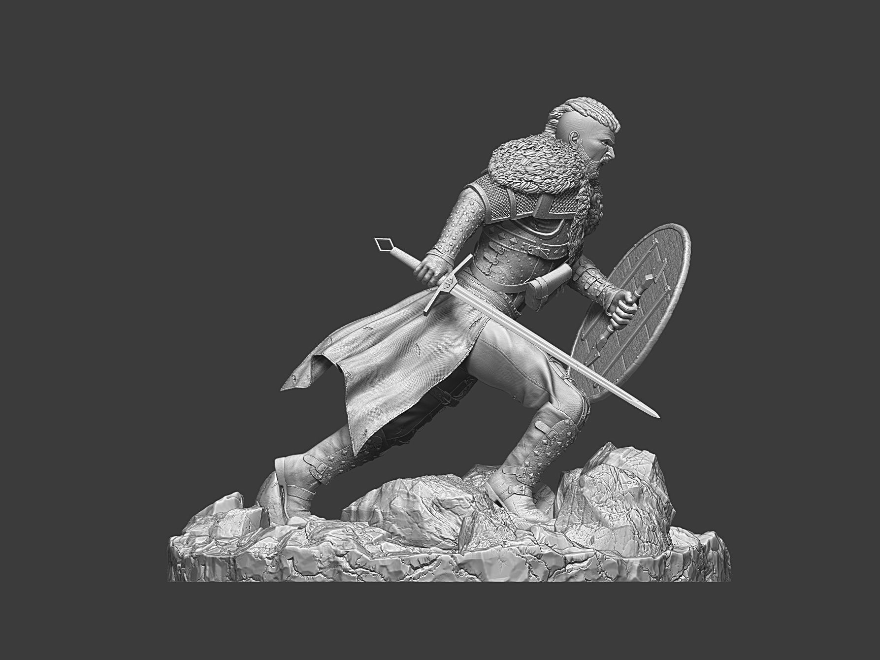 Charging Viking free 3D model 3D printable | CGTrader