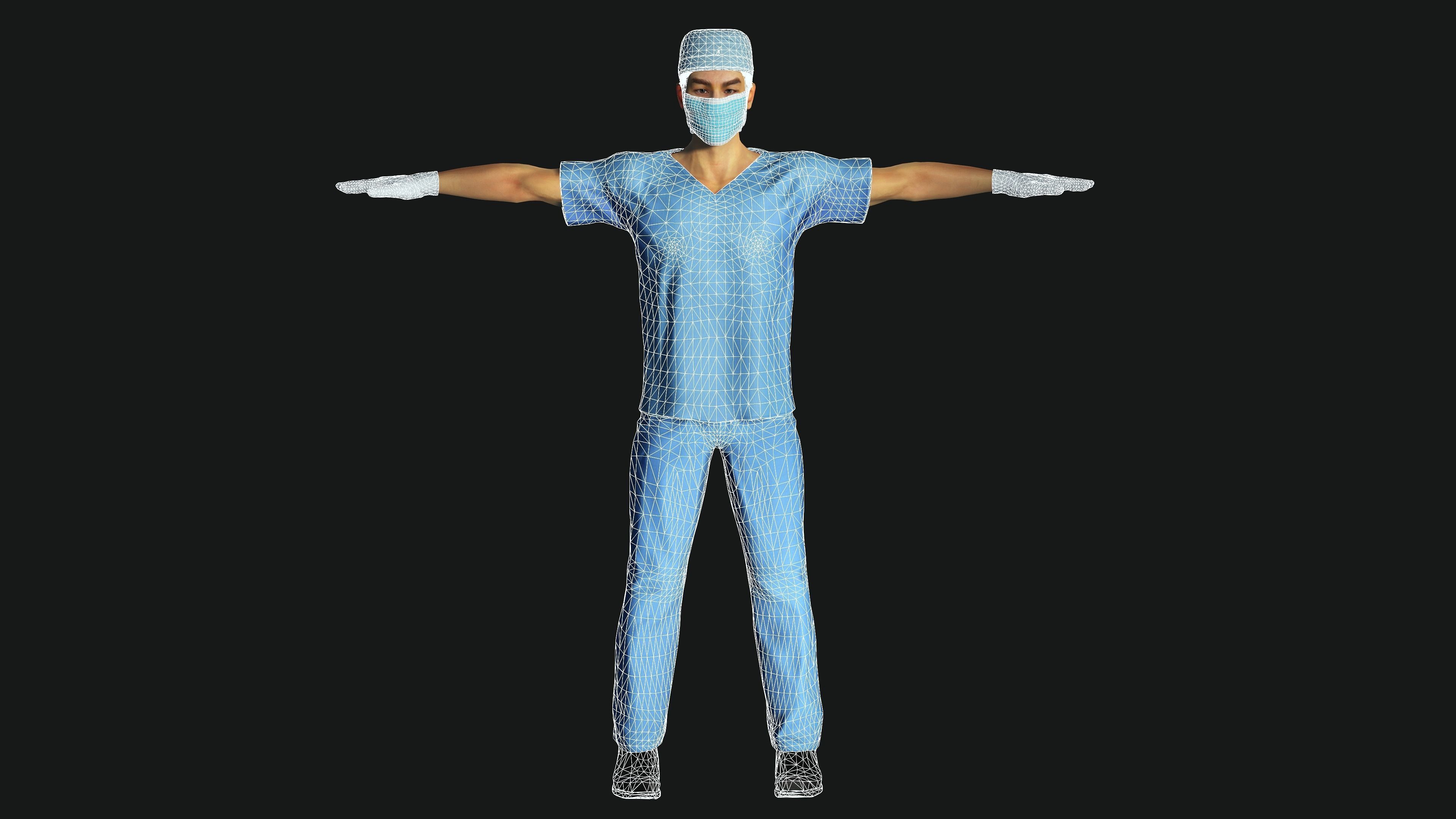 3D model AAA 3D MEDICAL NURSE DOCTOR SURGEON-REALISTIC RIG GAME ...