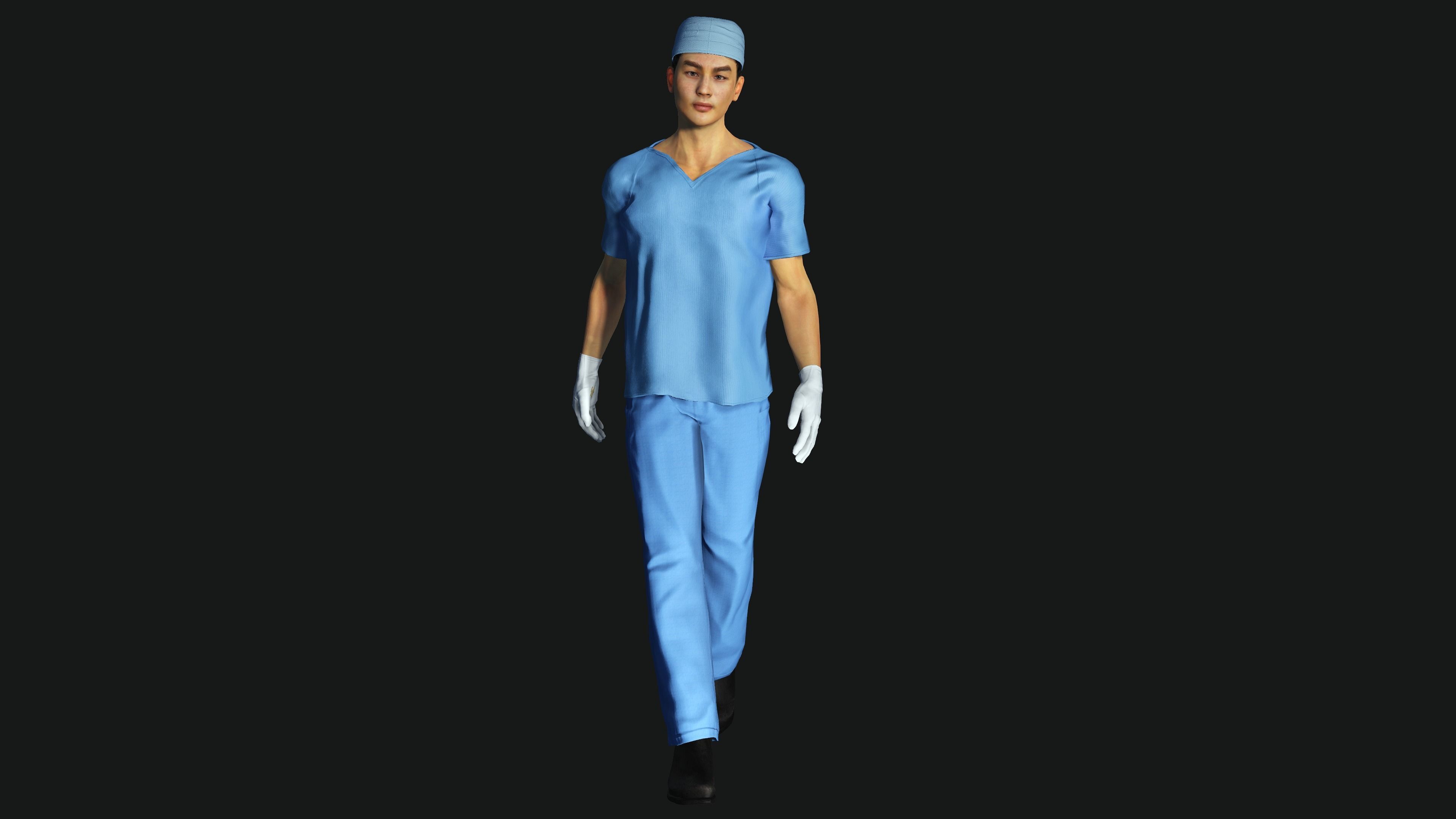 3D model AAA 3D MEDICAL NURSE DOCTOR SURGEON-REALISTIC RIG GAME ...