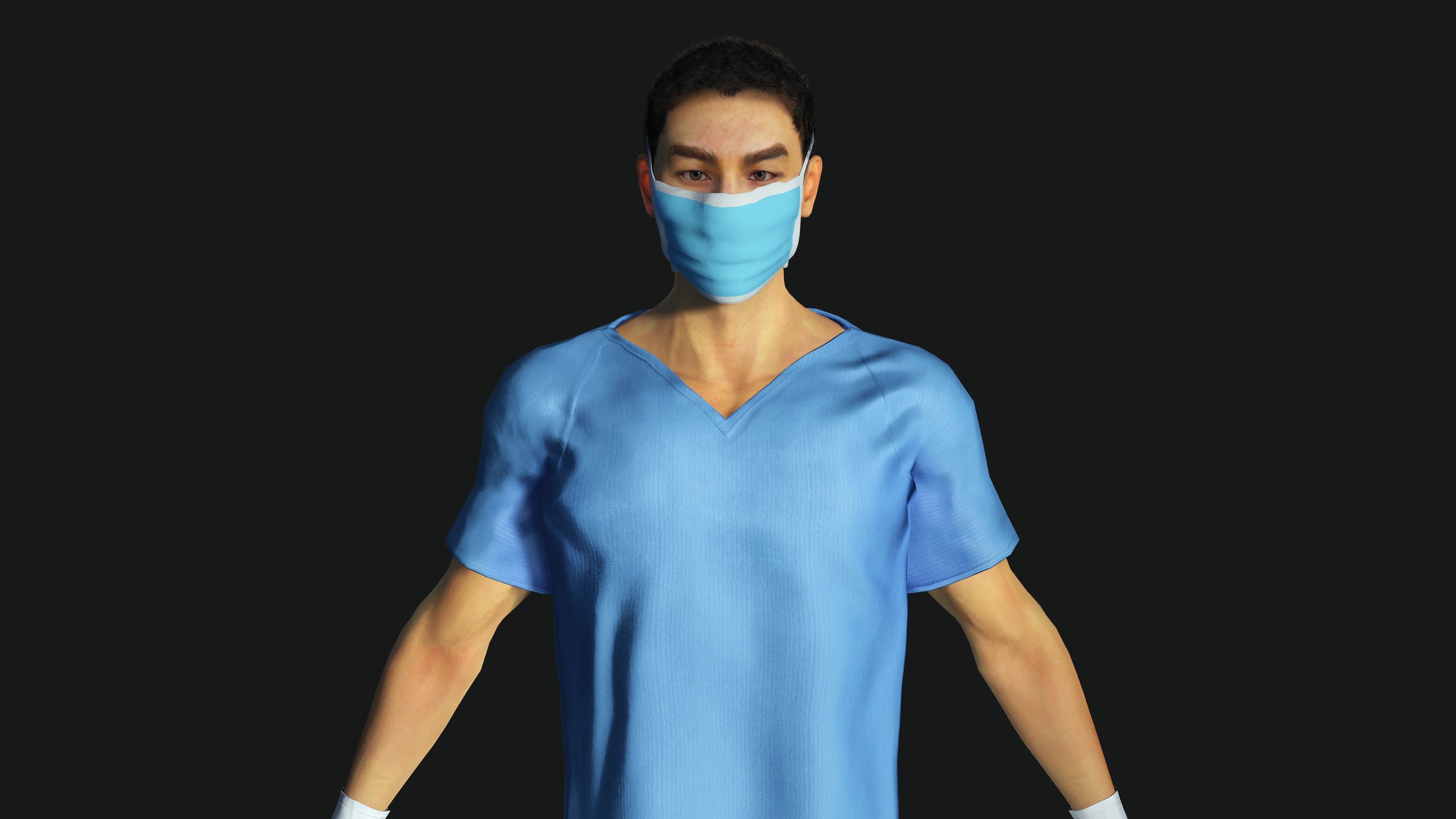 3D model AAA 3D MEDICAL NURSE DOCTOR SURGEON-REALISTIC RIG GAME ...