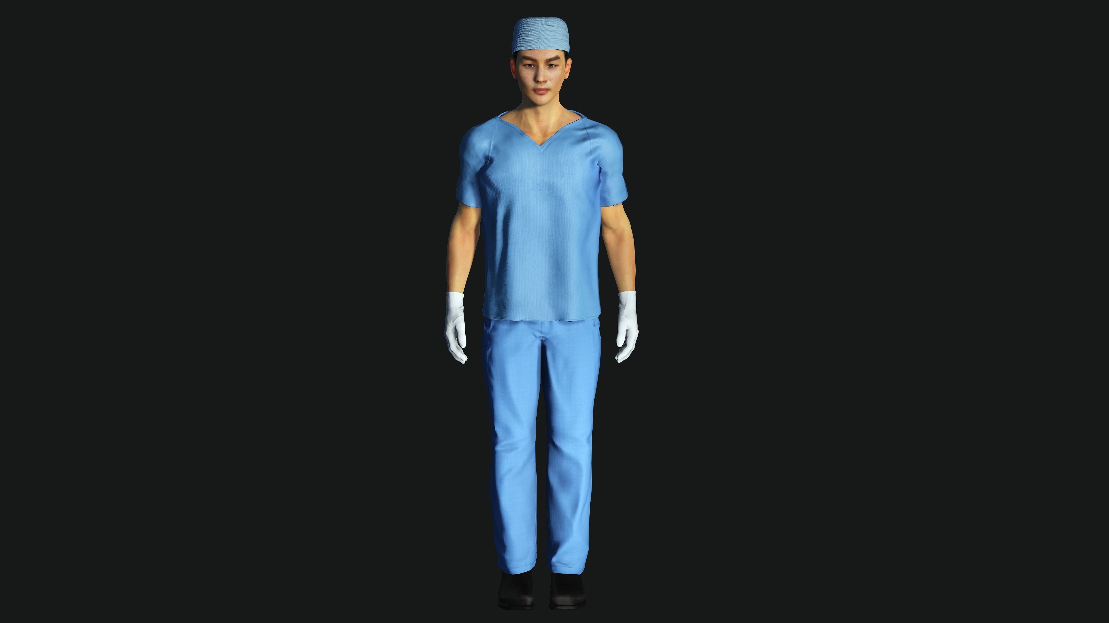 3D model AAA 3D MEDICAL NURSE DOCTOR SURGEON-REALISTIC RIG GAME ...