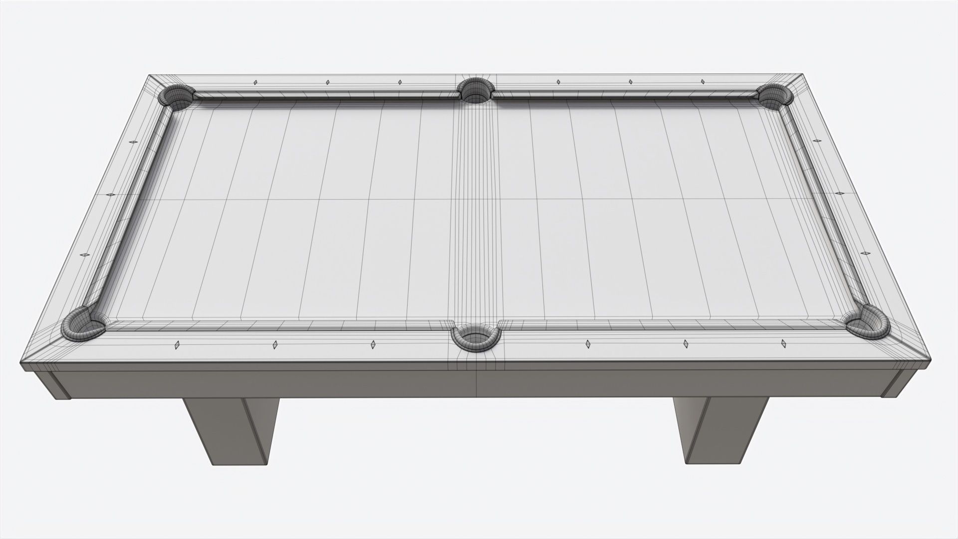 Billiard Pool Table 9-foot 01 3D model | CGTrader