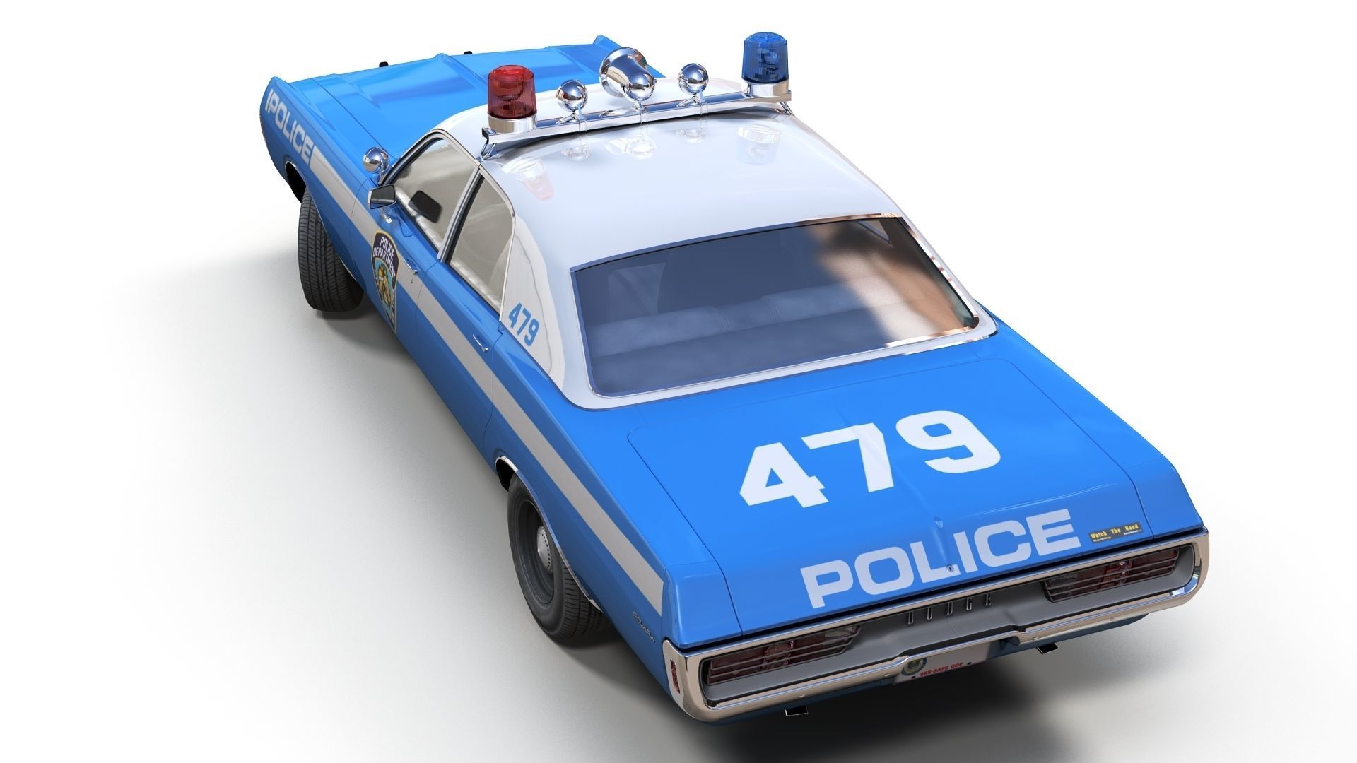 3D model Dodge Polara police car VR / AR / low-poly | CGTrader