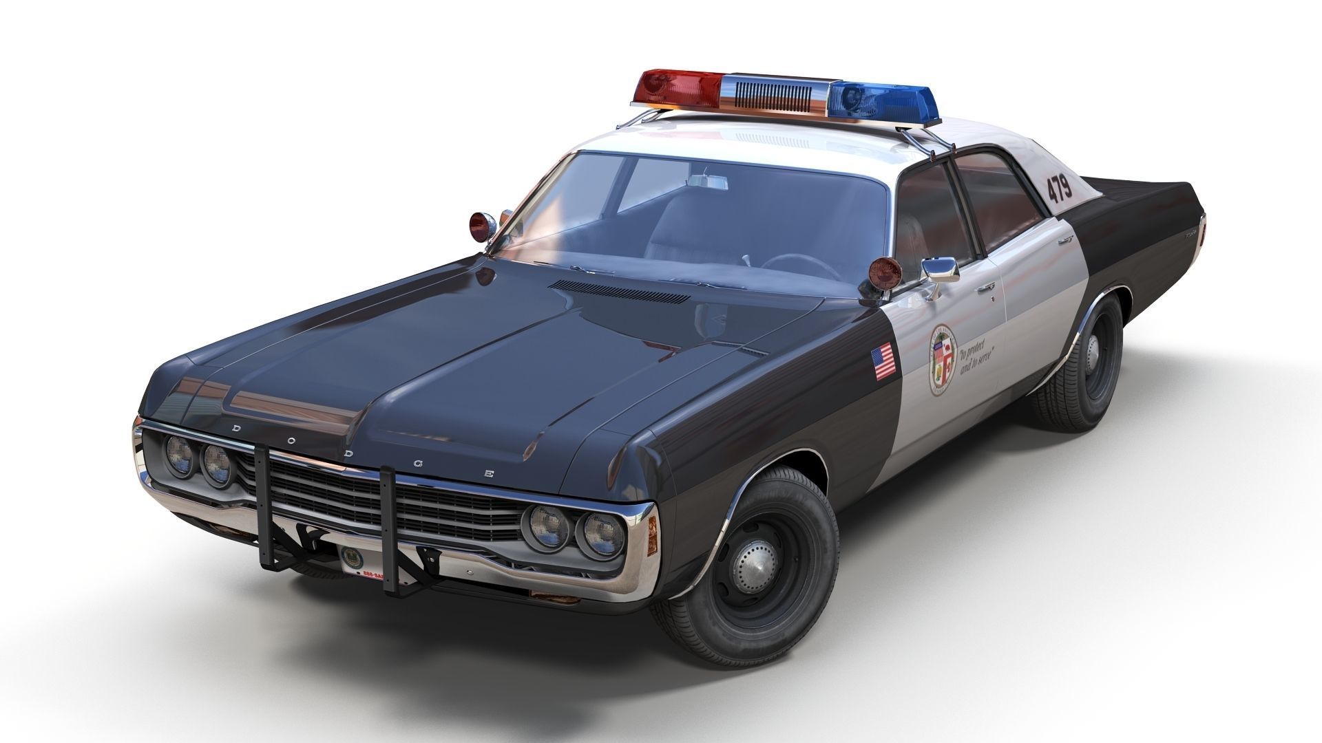 3D model Dodge Polara police car VR / AR / low-poly | CGTrader