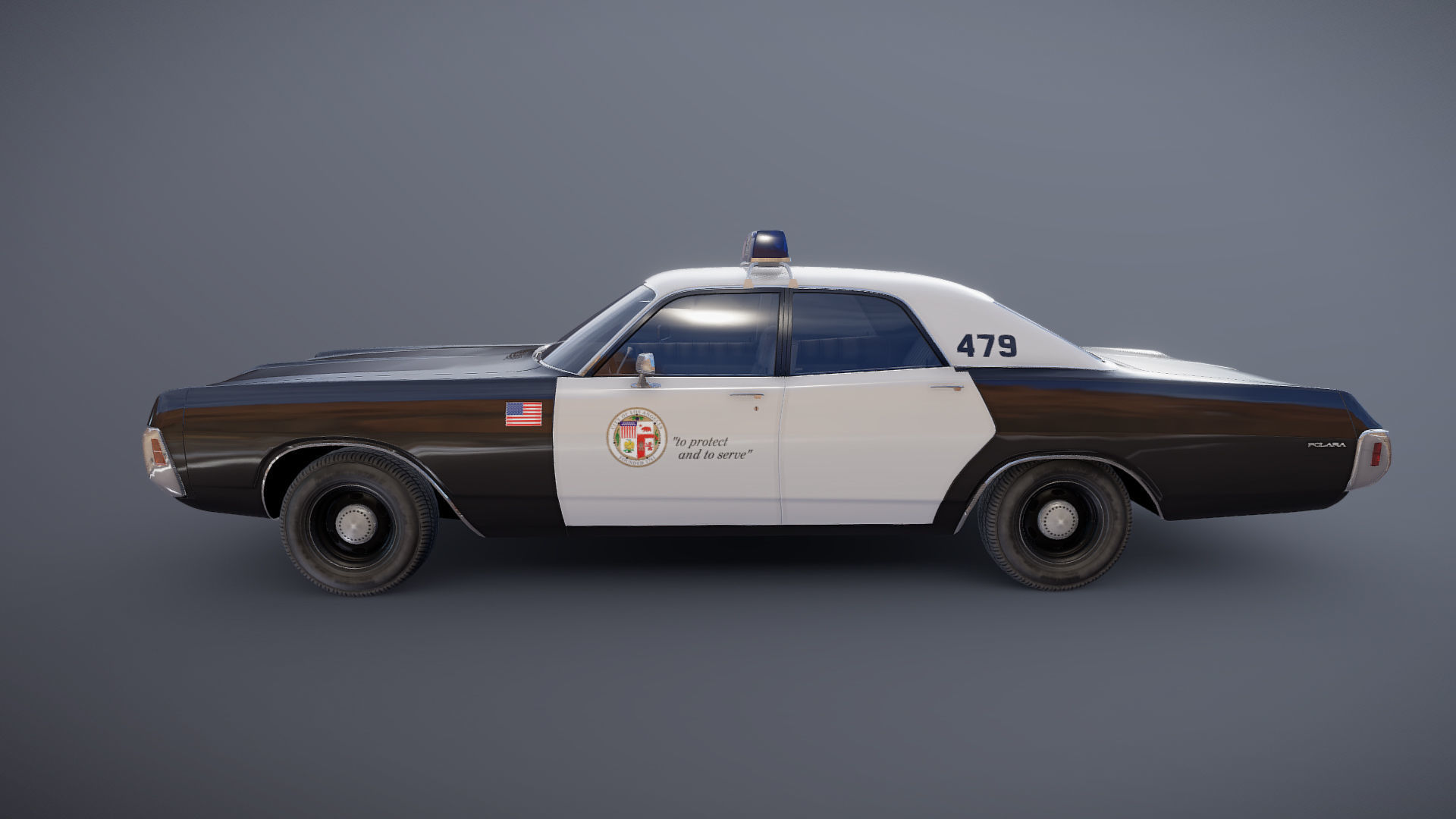 3D model Dodge Polara police car VR / AR / low-poly | CGTrader