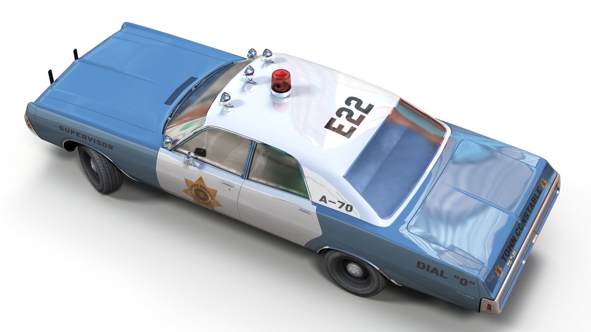 3D model Dodge Polara police car VR / AR / low-poly | CGTrader