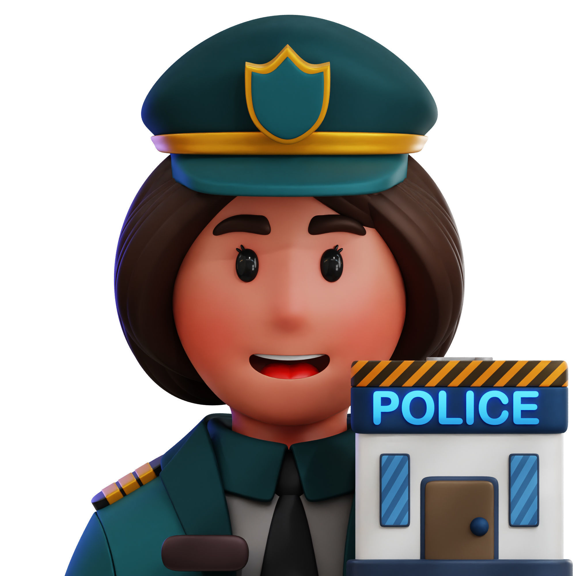 3D model Police Officer Avatar 3D Icon VR / AR / low-poly | CGTrader