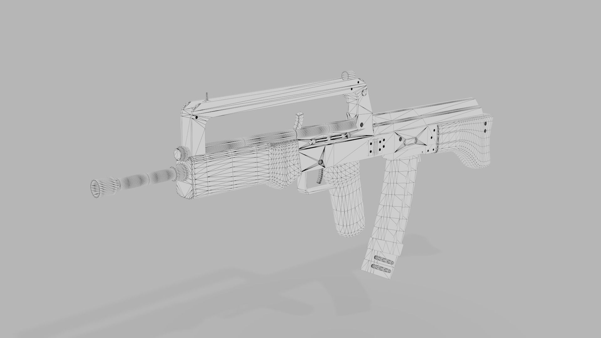 3D model FA-47 Rifle VR / AR / low-poly | CGTrader