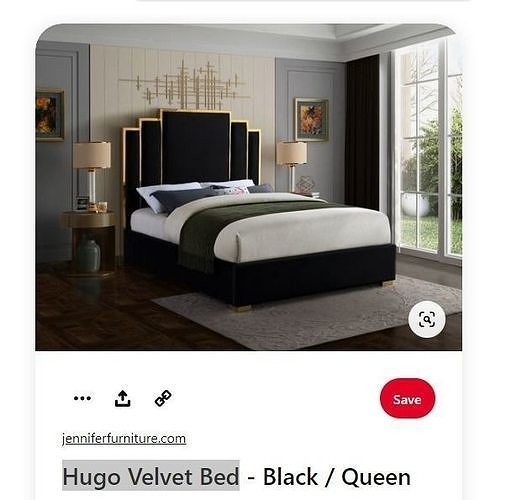 Bed interior 3D model Hugo Velvet Bed 3D model | CGTrader