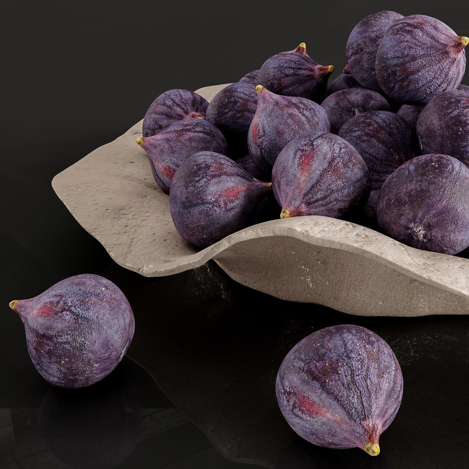 Black Fig 3D model | CGTrader