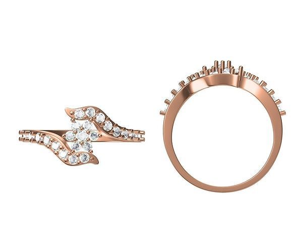 Wedding Engagement Women Ring STL JCD Details 3D model 3D printable ...