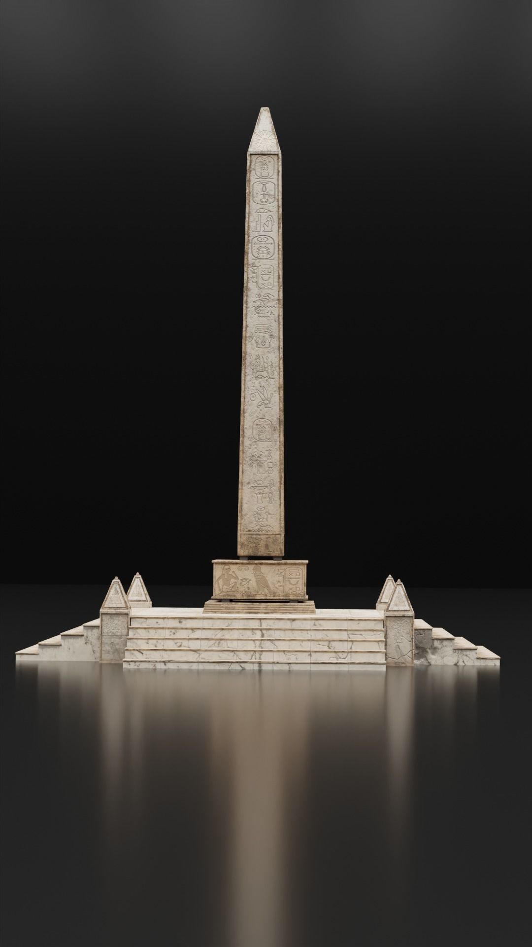 3D model Egyptian obelisk VR / AR / low-poly | CGTrader