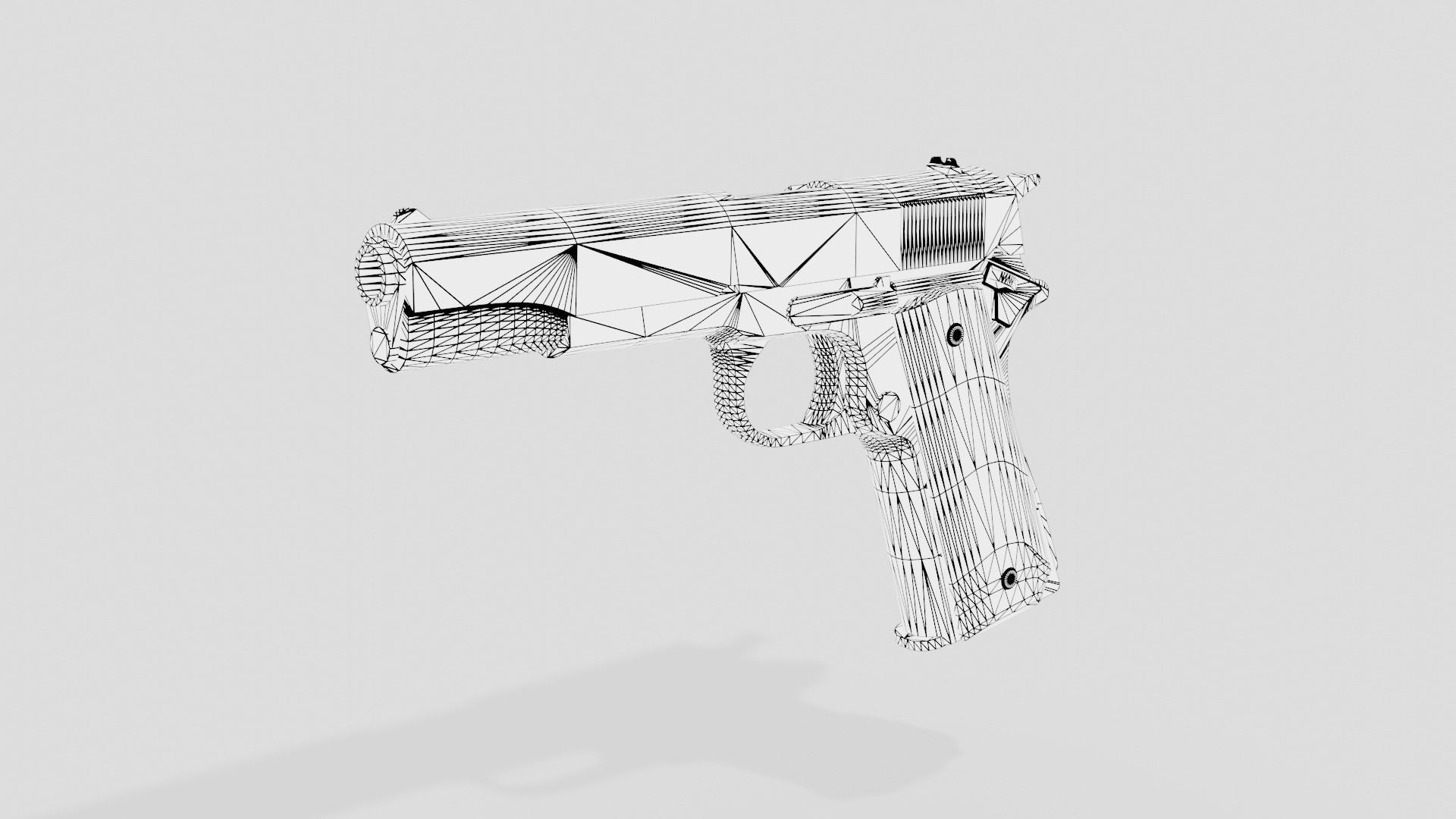 3D model Cold war pistols VR / AR / low-poly | CGTrader