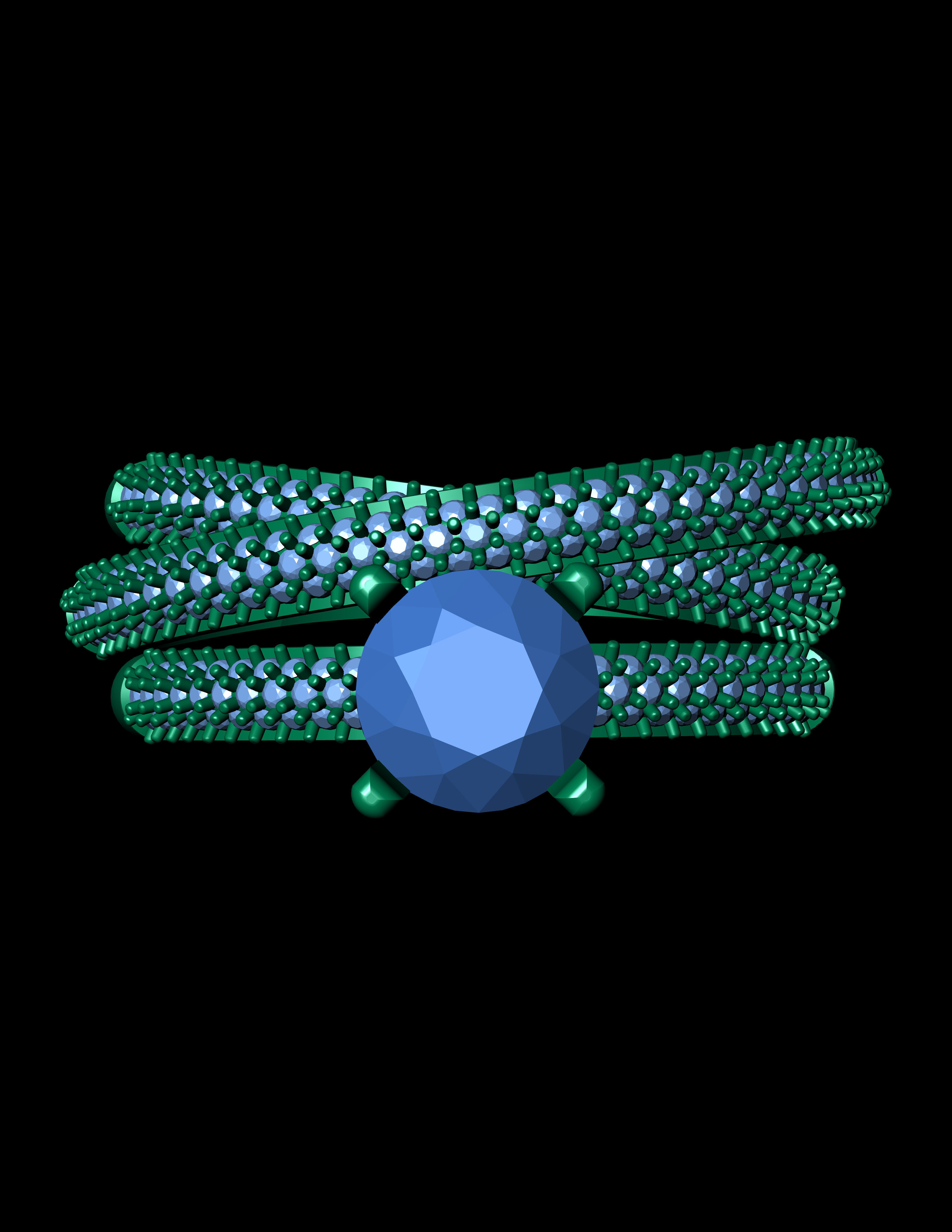 Rose Gold Diamond 3D Print Ring Model 3D model 3D printable | CGTrader