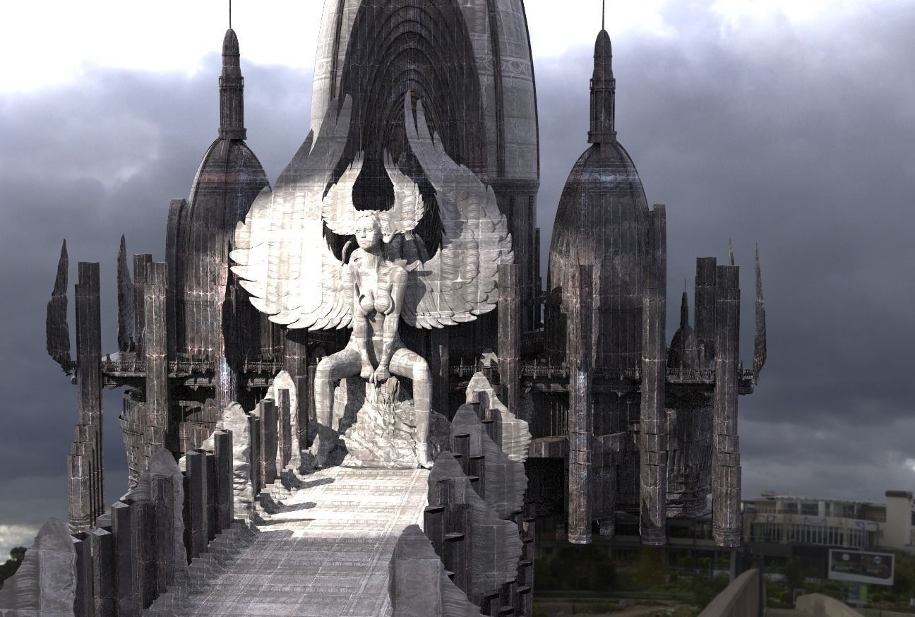 Ancient deity Steampunk Emperor Walkways 3D model | CGTrader