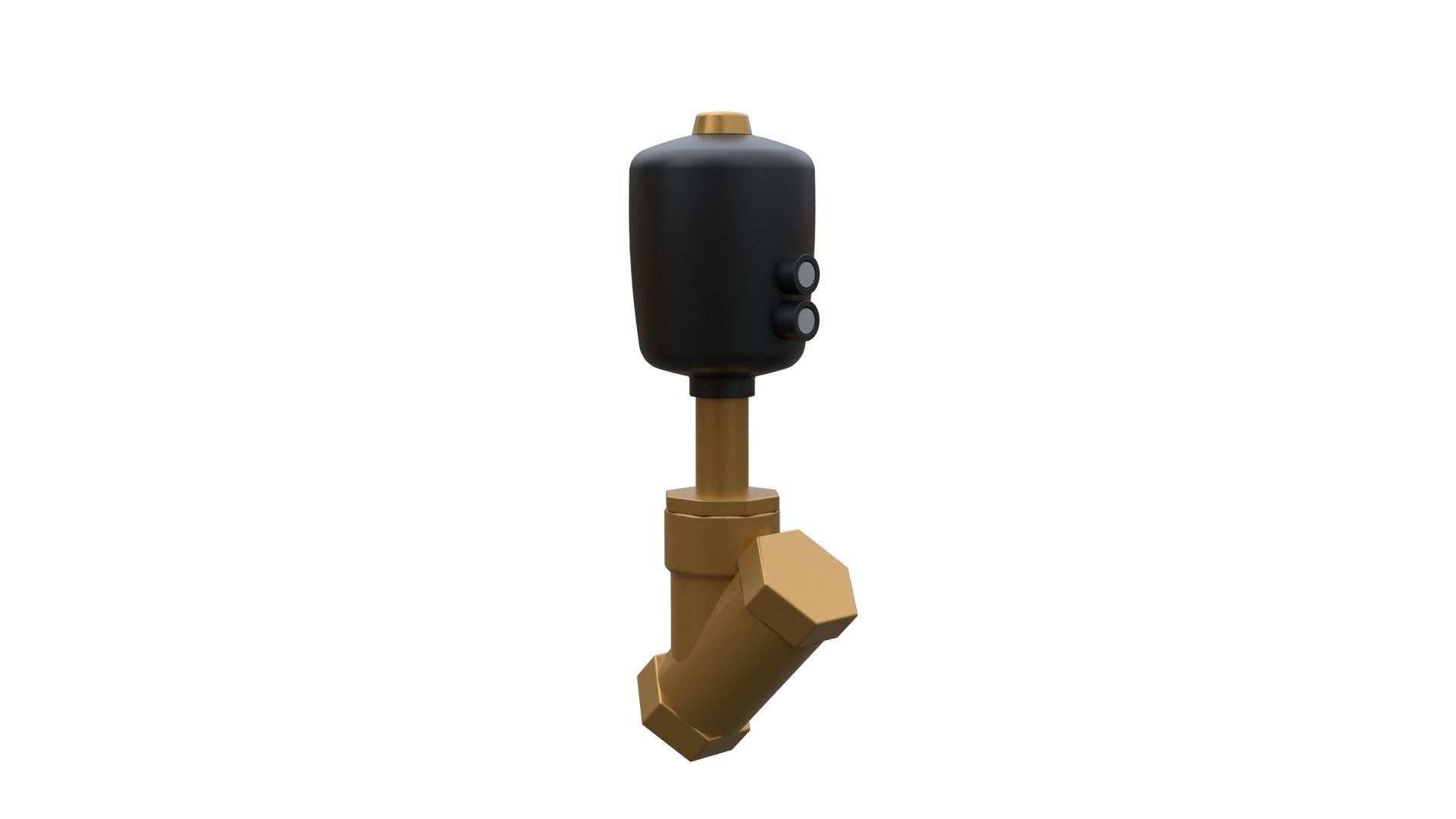 pneumatic valve construction 3D model | CGTrader