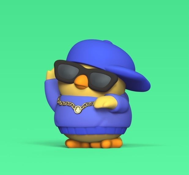 Bird Hip Hop 3D model 3D printable | CGTrader