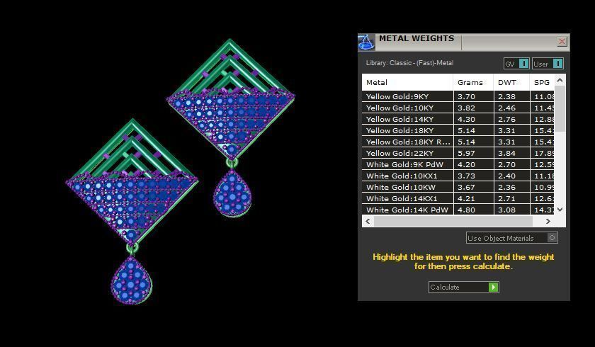 Earrings 3D model 3D printable | CGTrader