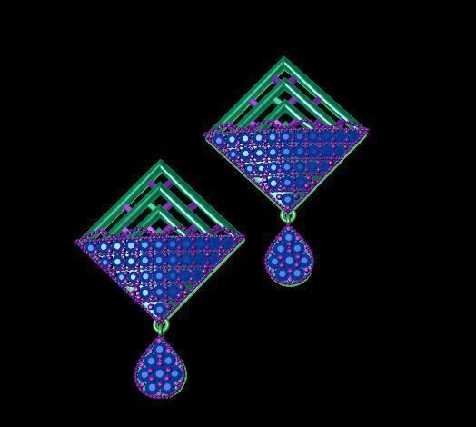 Earrings 3D model 3D printable | CGTrader