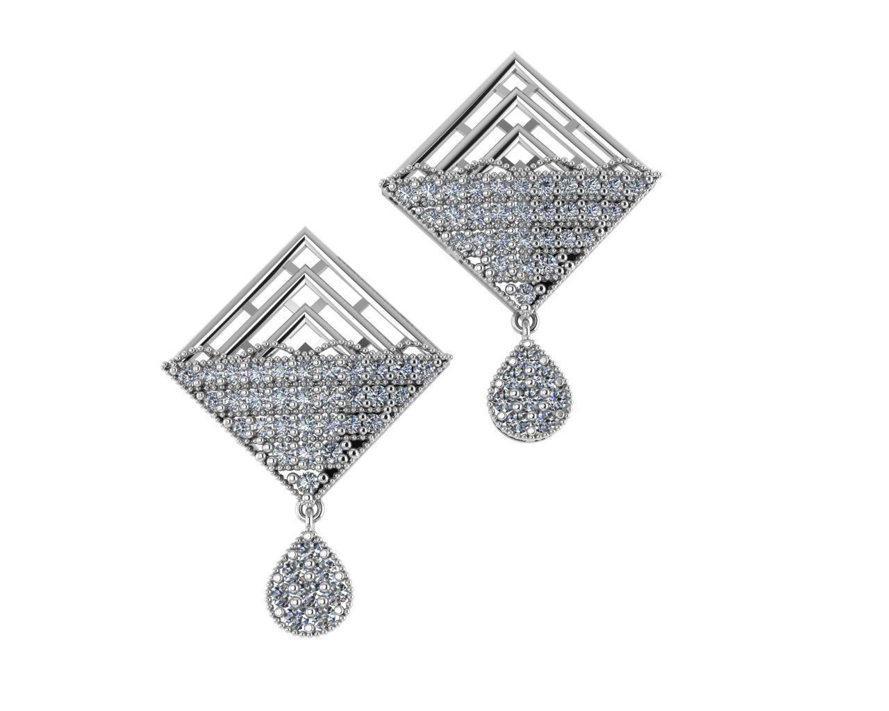 Earrings 3D model 3D printable | CGTrader