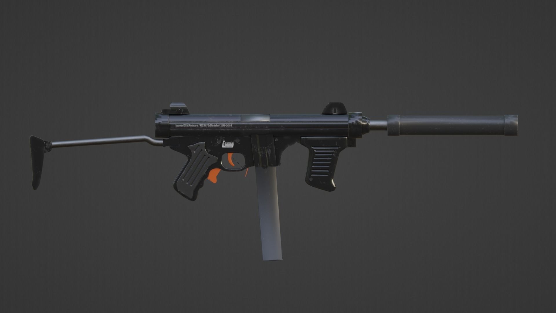 Beretta M12S SMG 3D model | CGTrader