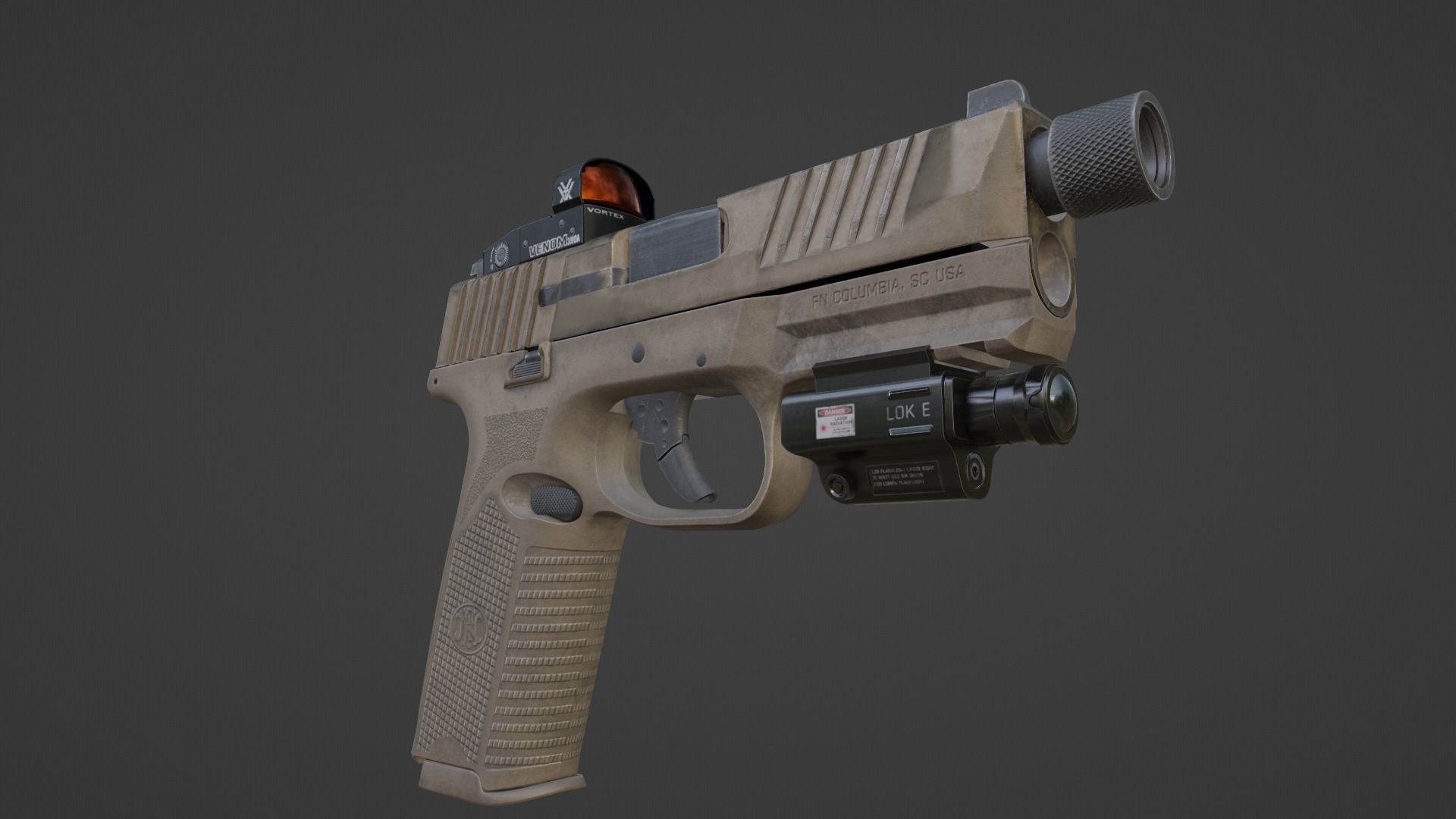 Pistol FN 509 3D model | CGTrader
