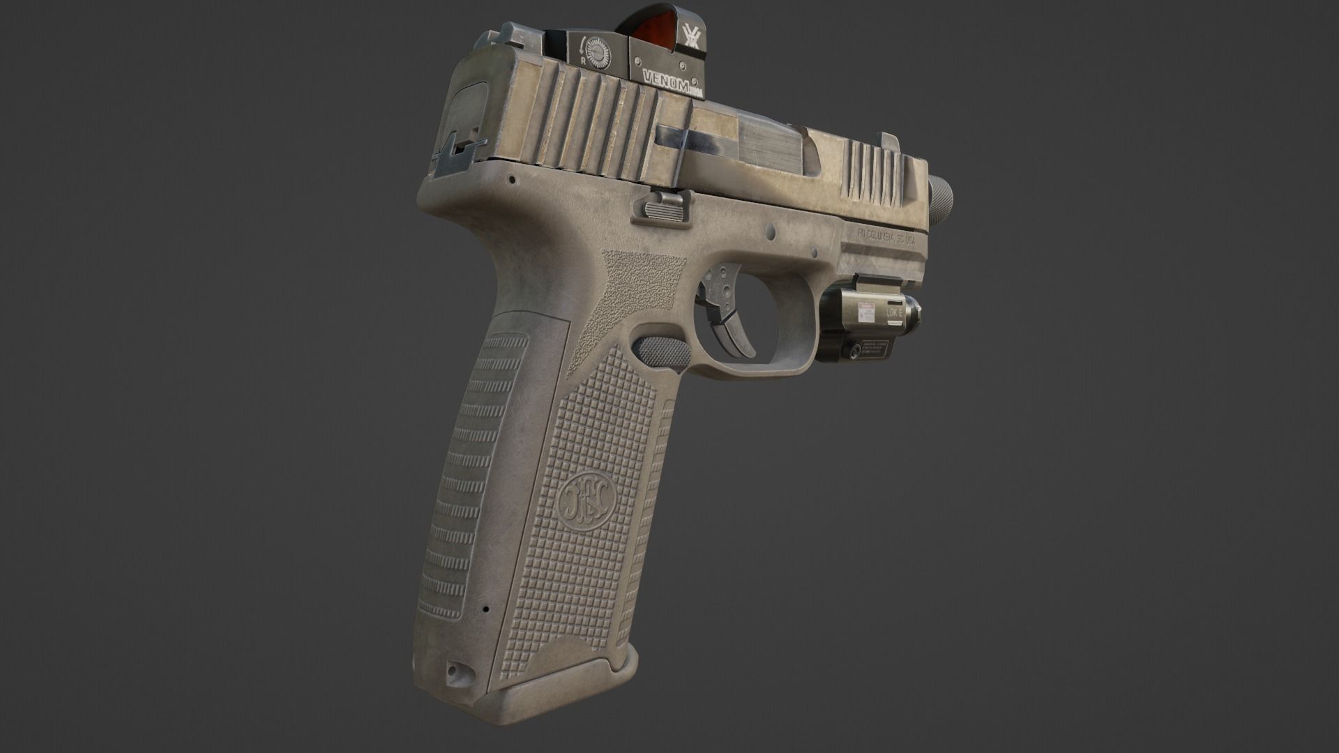 Pistol FN 509 3D model | CGTrader