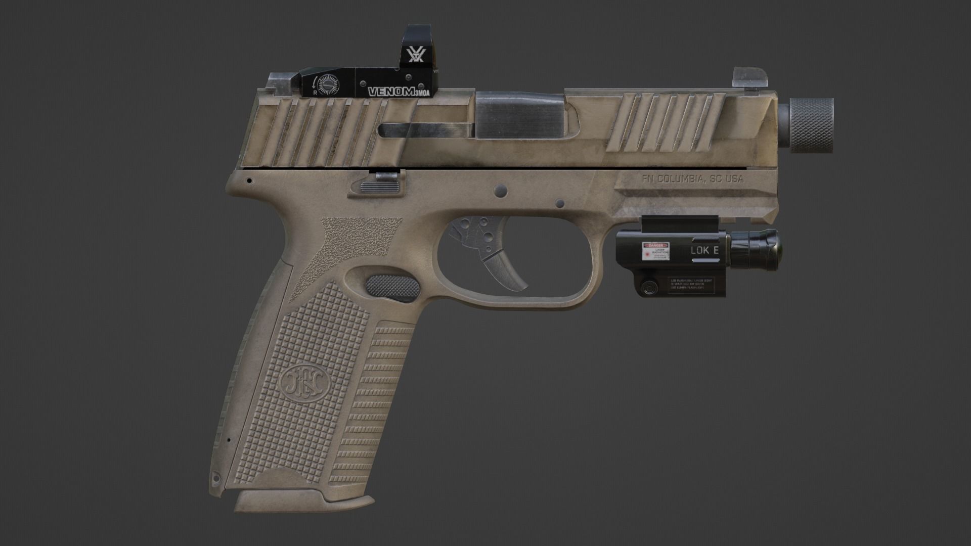 Pistol FN 509 3D model | CGTrader