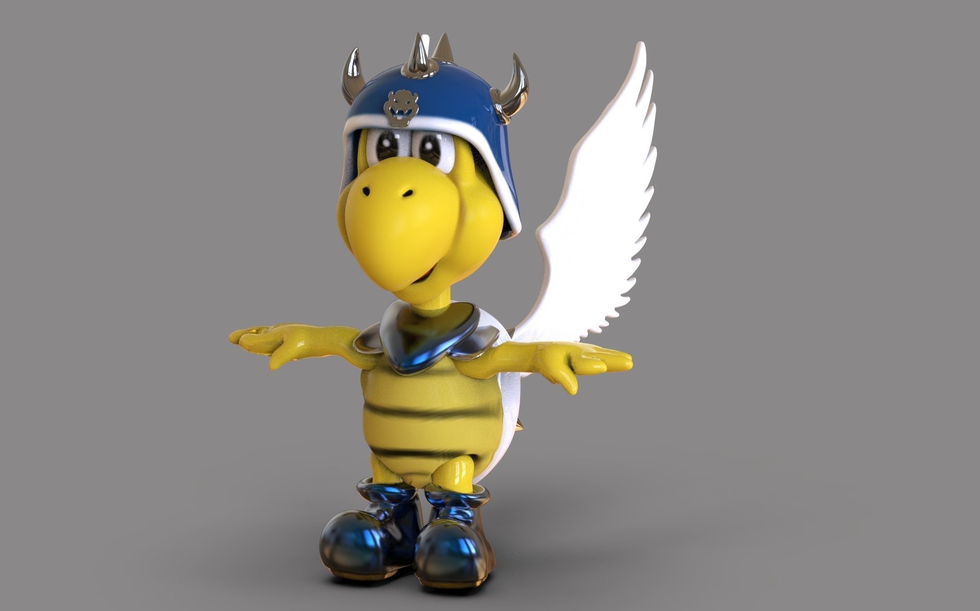 3D model Blue Shell Koopa Troopa VR / AR / low-poly | CGTrader