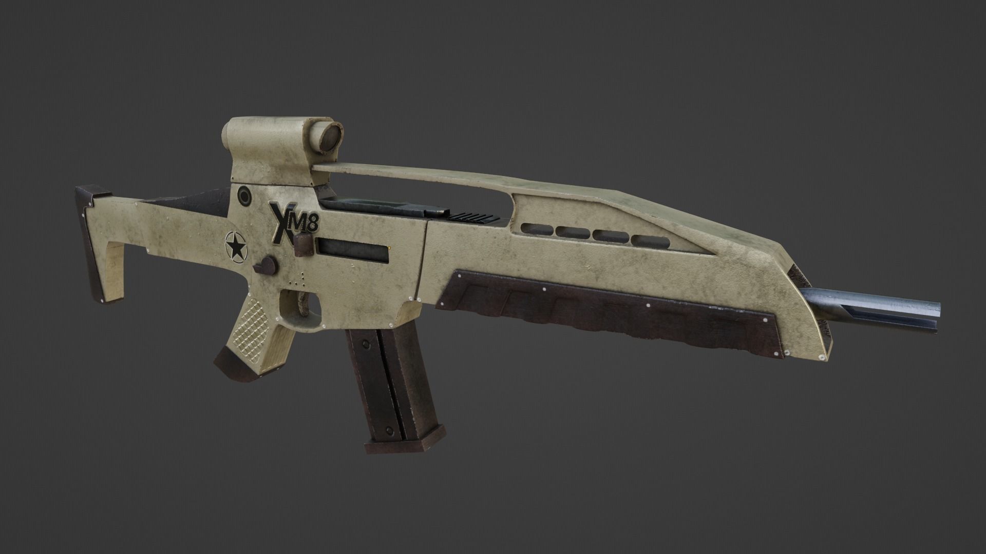 3D model XM8 Rifle VR / AR / low-poly | CGTrader
