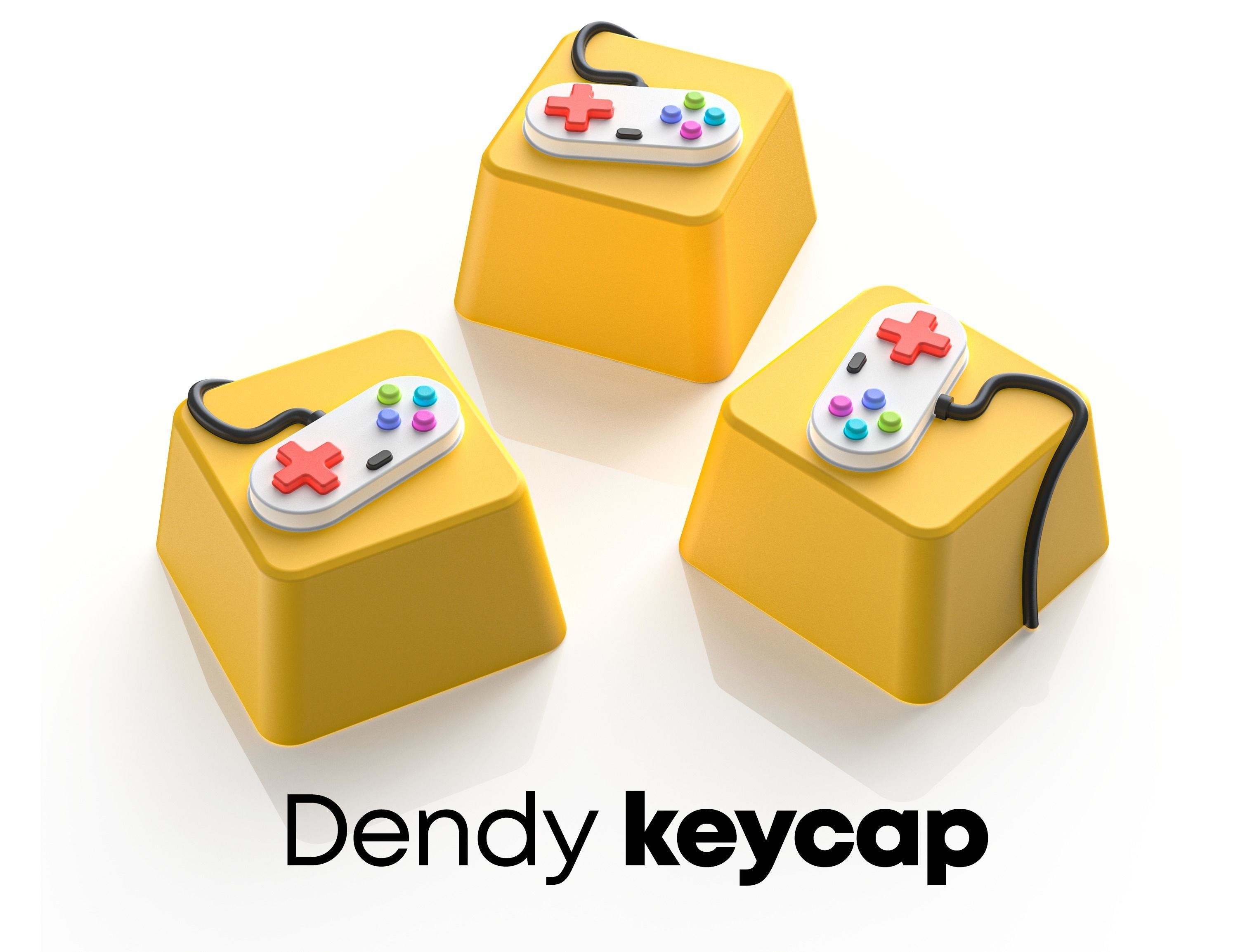 Dendy gamepad keycap for mechanical keyboard free 3D model 3D printable ...