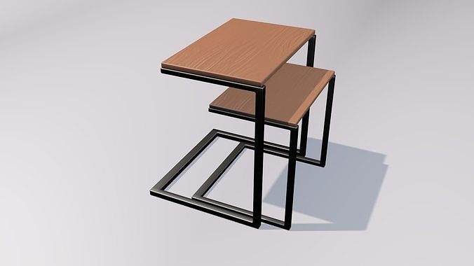 3D model 3d wooden tables for decoration VR / AR / low-poly | CGTrader