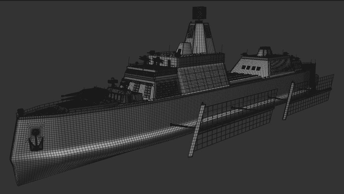 3D model light cruiser steampunk fantasy VR / AR / low-poly | CGTrader