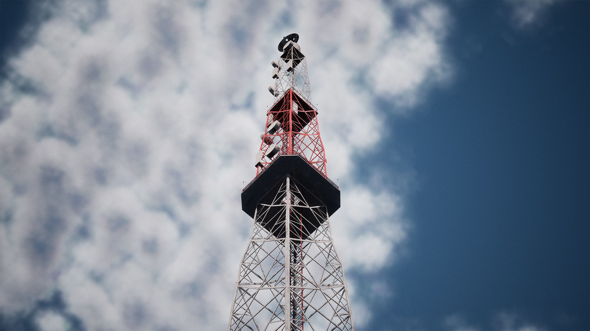 3D model Modular Radio Tower 26 Assets VR / AR / low-poly | CGTrader