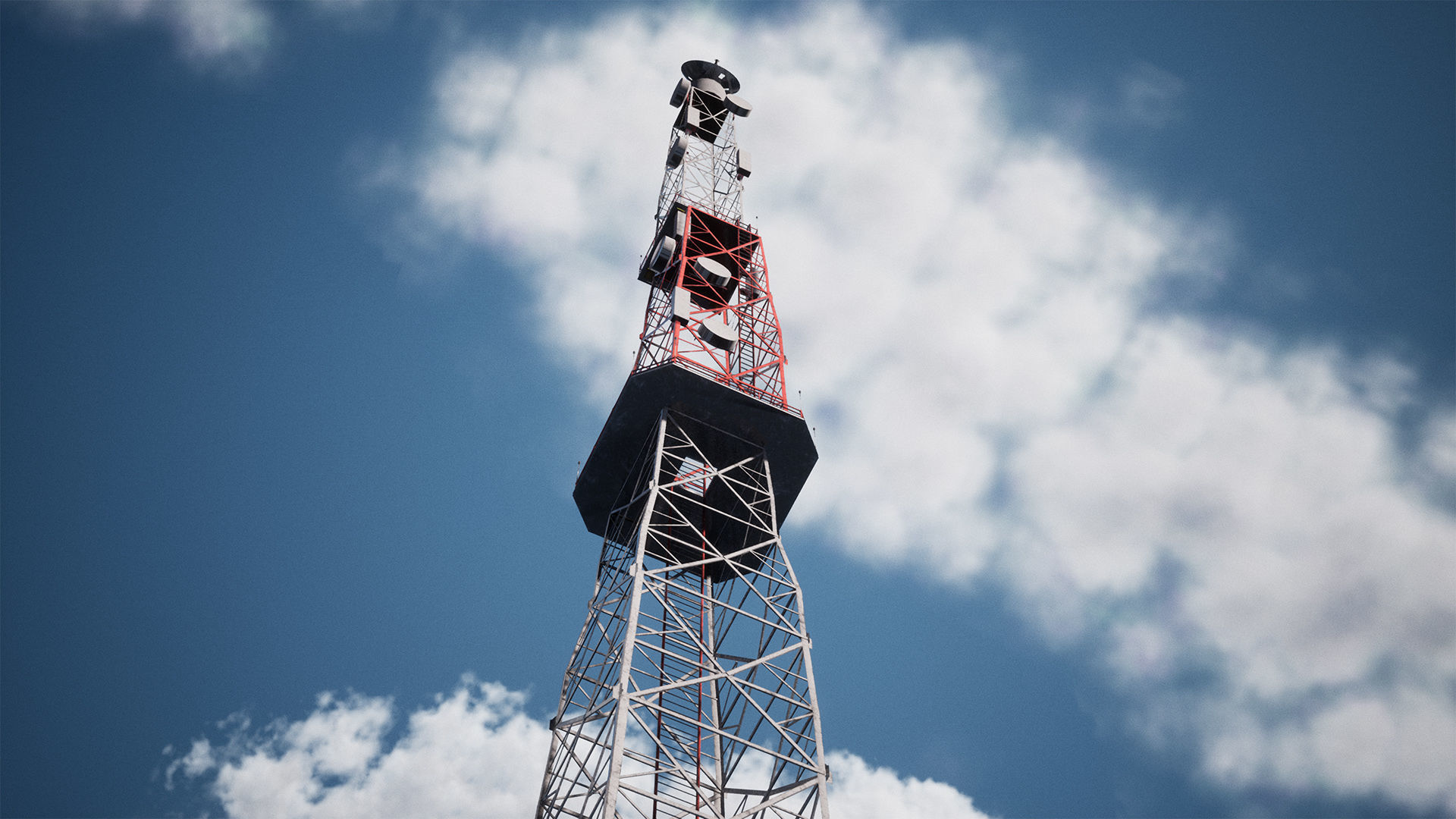 3D model Modular Radio Tower 26 Assets VR / AR / low-poly | CGTrader