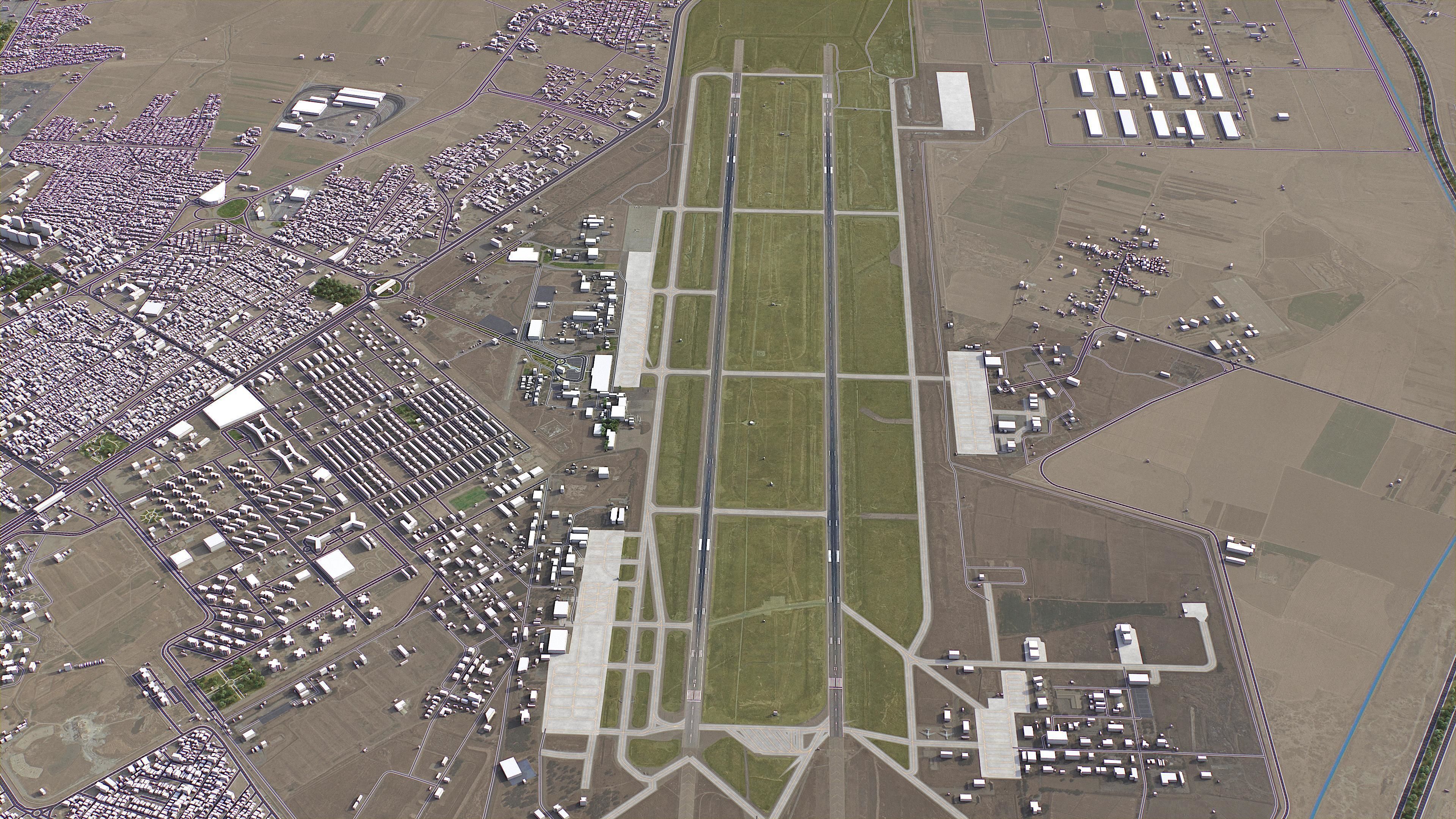 3D model Shiraz Airport VR / AR / low-poly | CGTrader