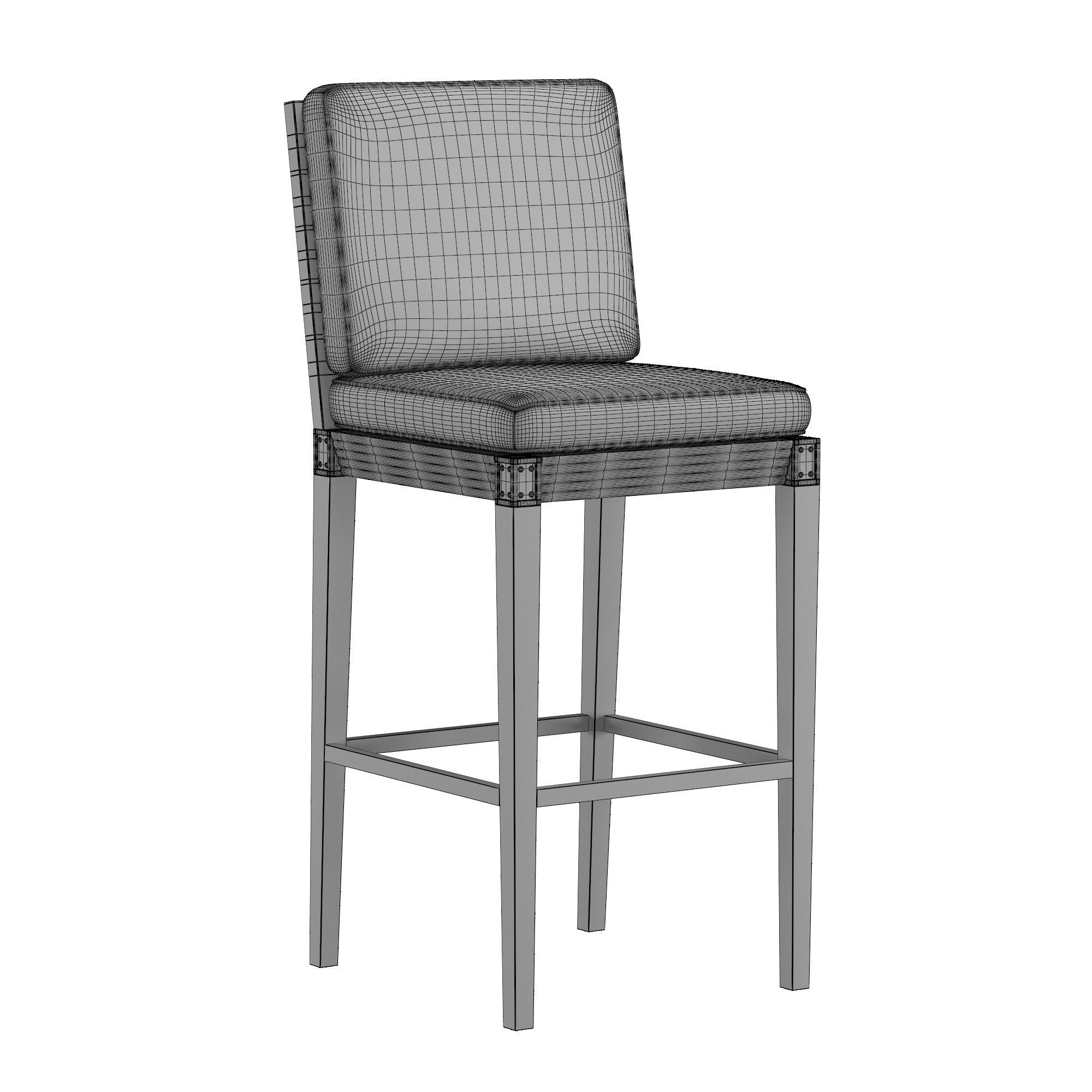 QUADRATL BARSTOOL 3D model | CGTrader