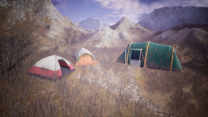 3D model Tents Package 150 Assets VR / AR / low-poly | CGTrader