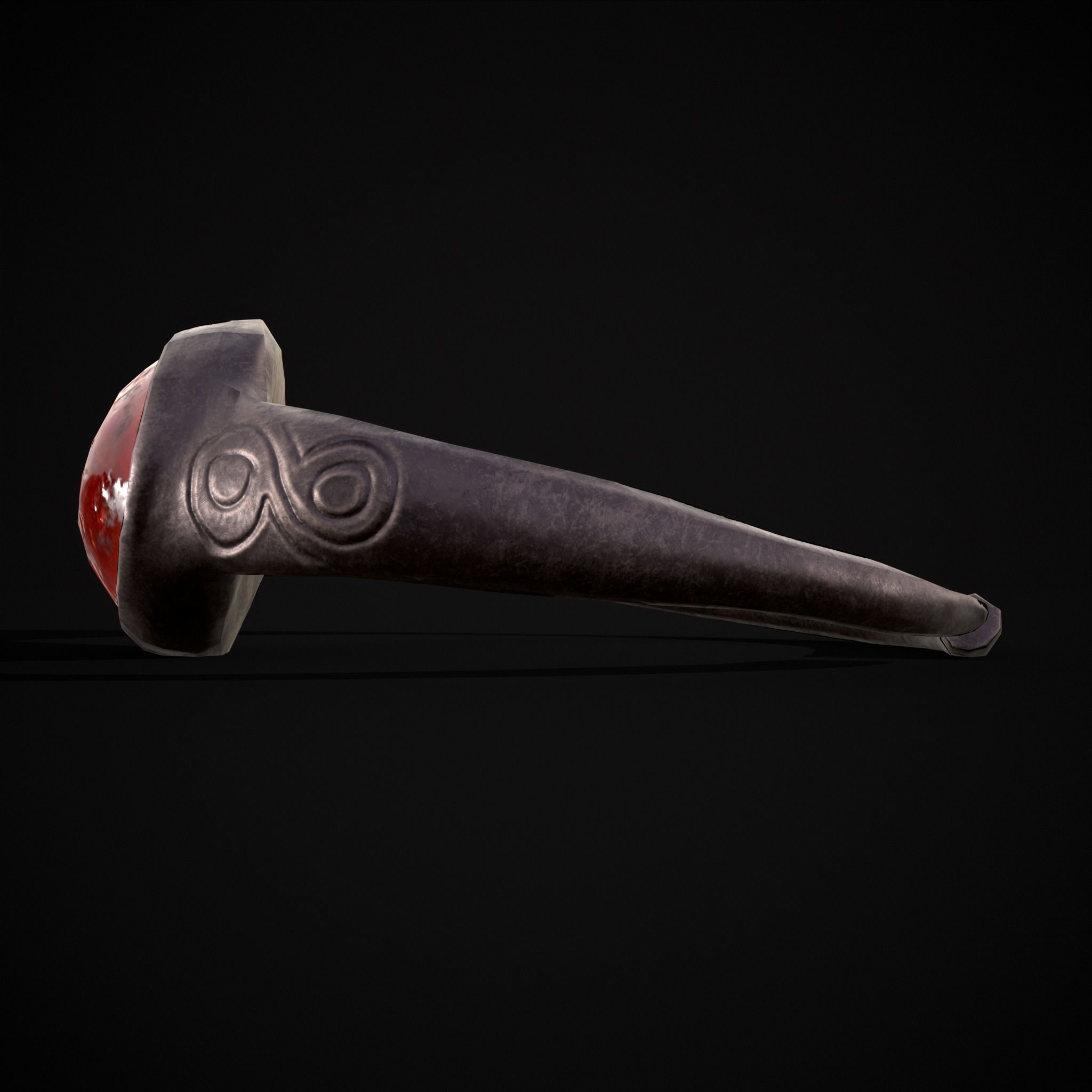 3D model Viking Garnet Ring VR / AR / low-poly | CGTrader