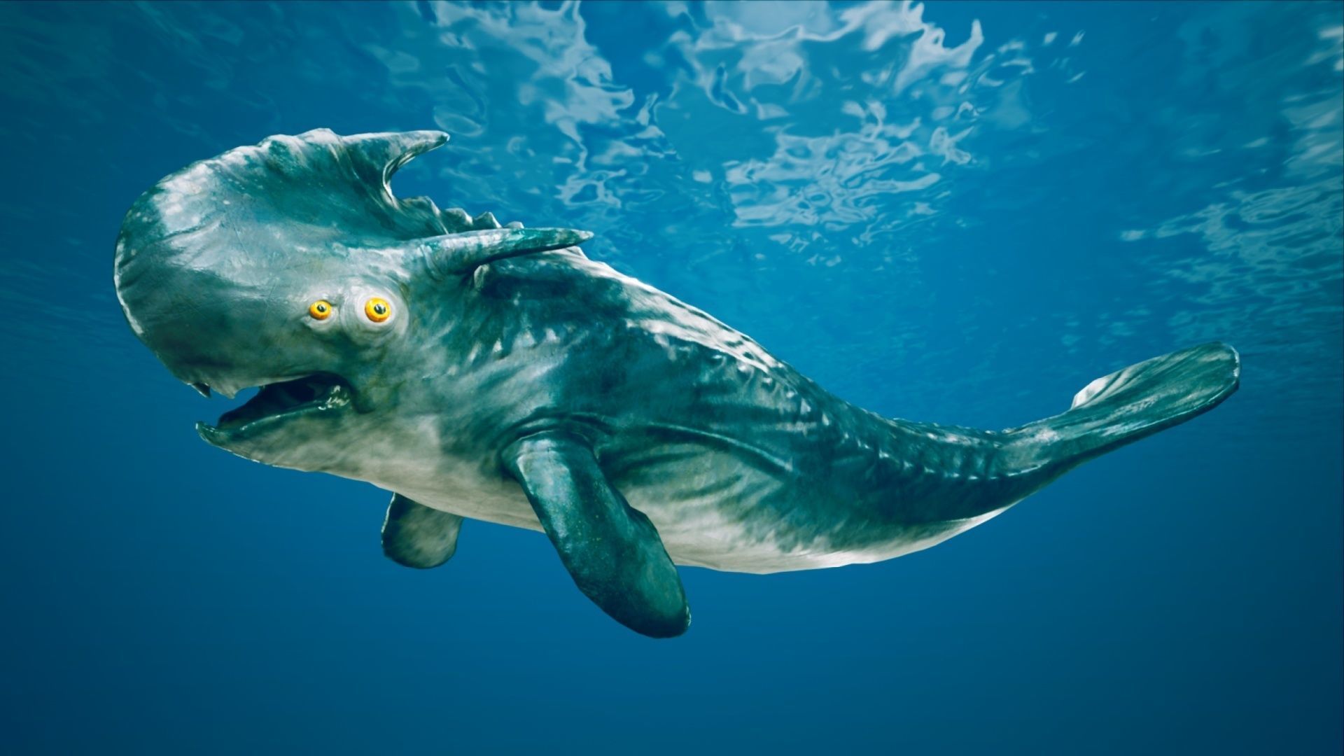 3D model Alien Fantasy Ocean Creature - Tri Whale with Unreal Support ...