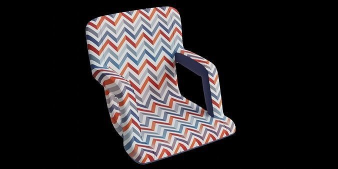 3D model Foldable Zigzag Chair VR / AR / low-poly | CGTrader