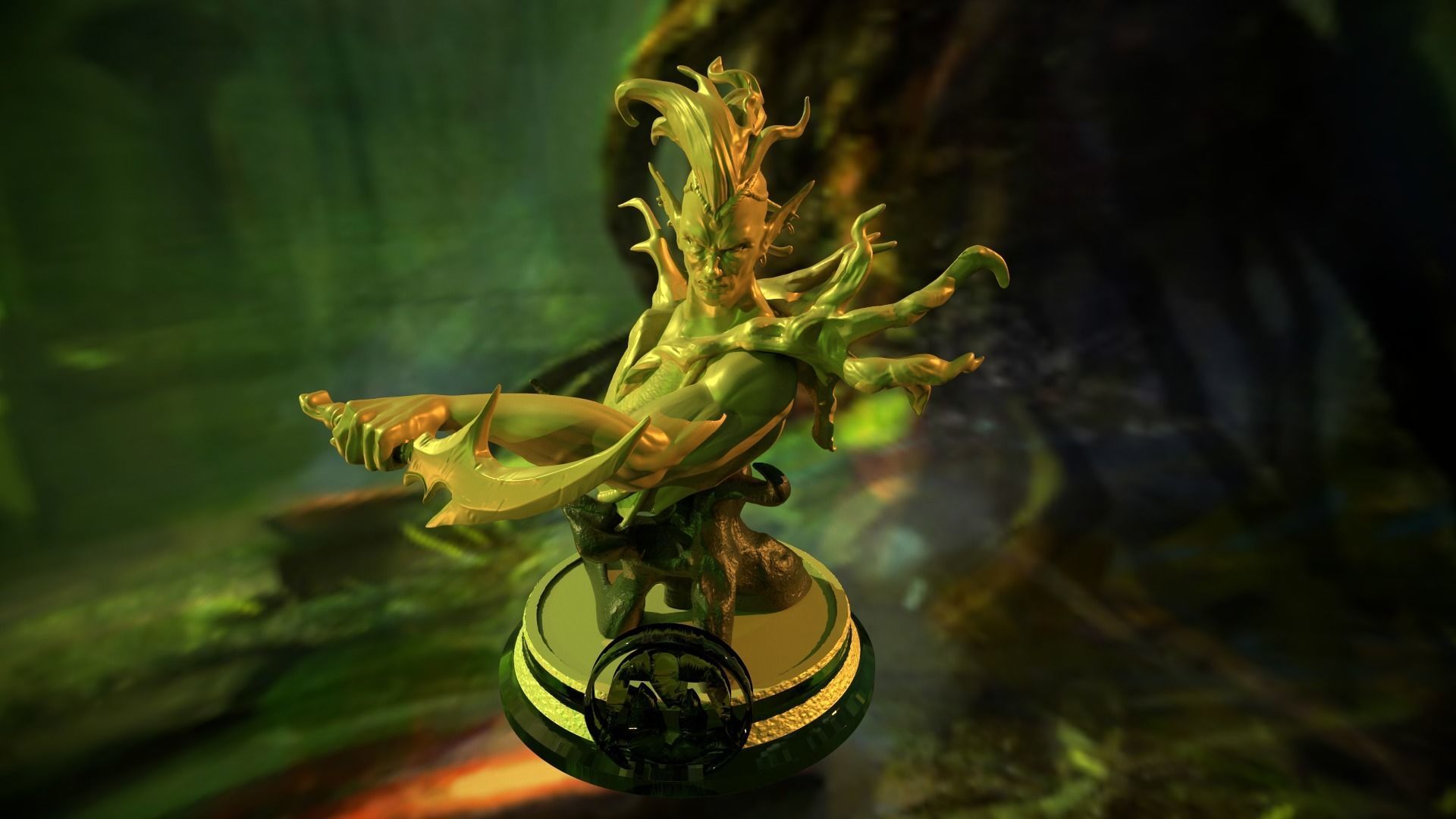 LLanowar Elf Magic The Gathering 3D model 3D printable | CGTrader