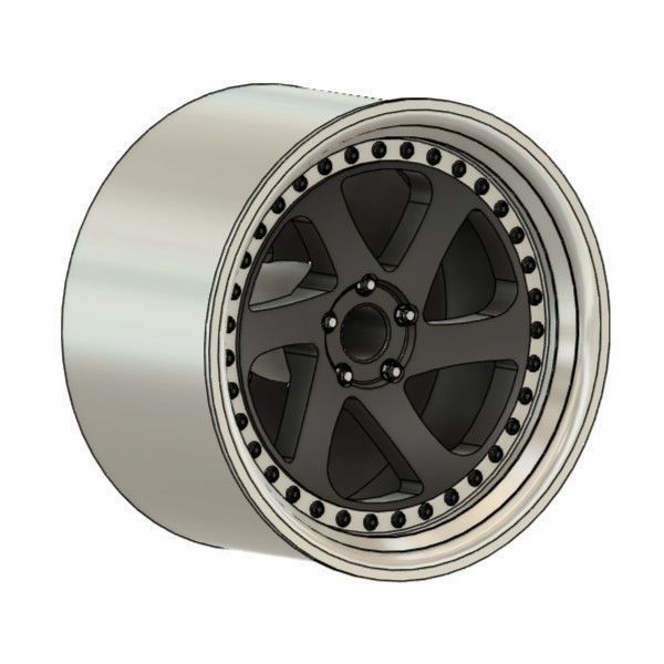 3SDM 3 06 RIMS FOR DIECAST 64 SCALE 3D model 3D printable | CGTrader