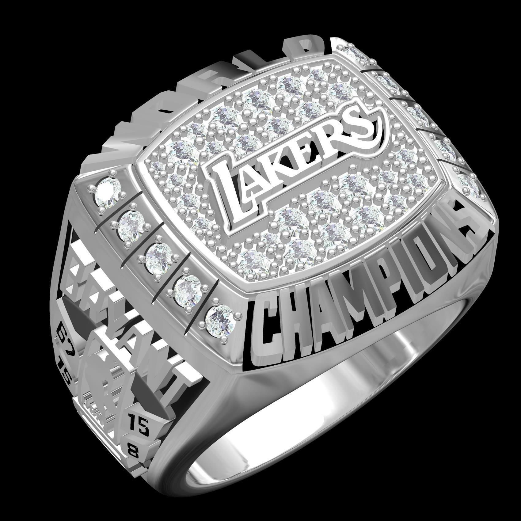 Lakers Championship Ring 3D model 3D printable | CGTrader